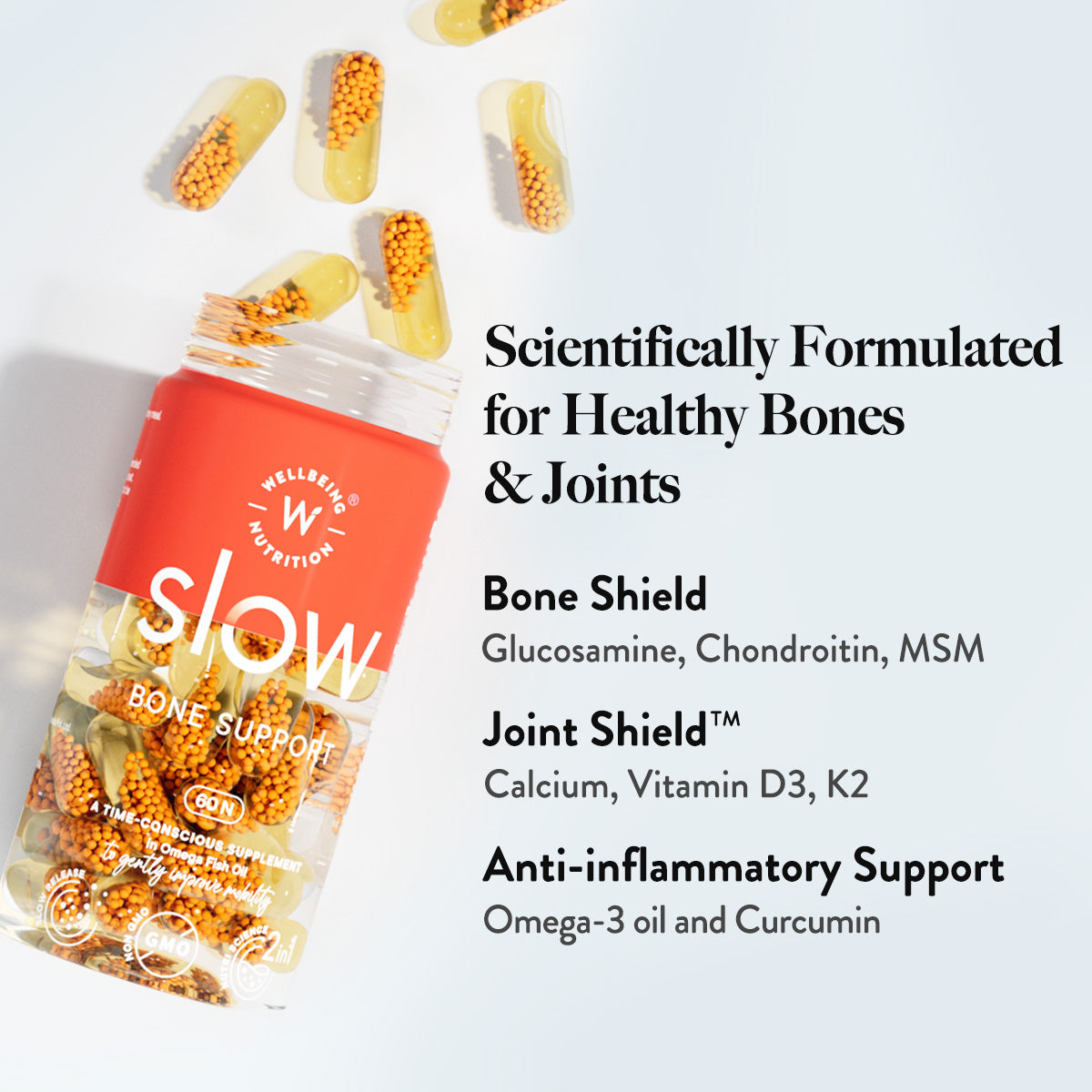 Slow Bone Support Capsules to improve bone and joint strength ...