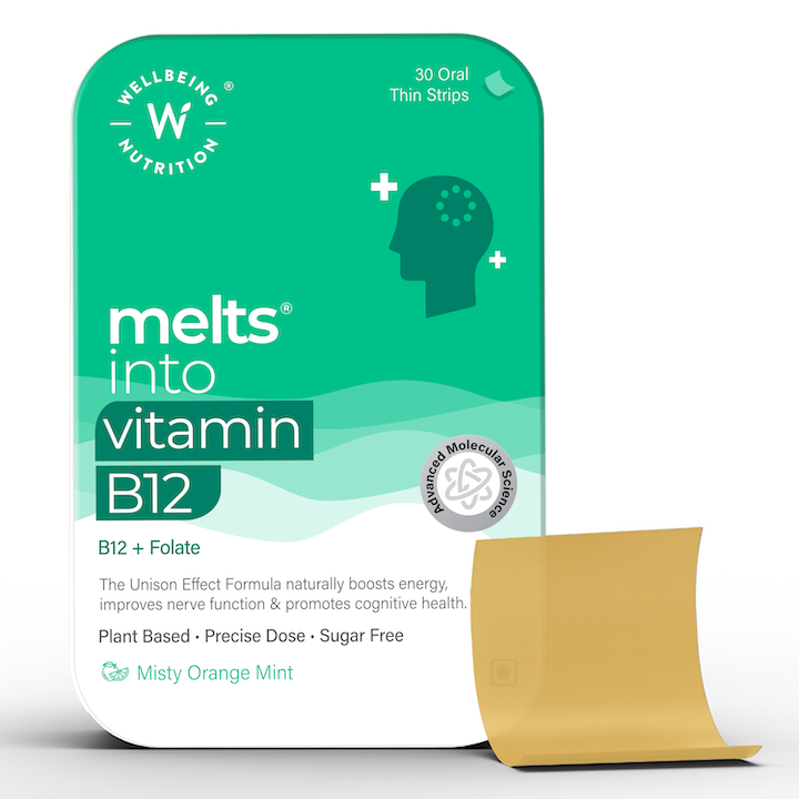 melts® Vitamin B12 Strips | B12 + Folate Supplement – Wellbeing Nutrition