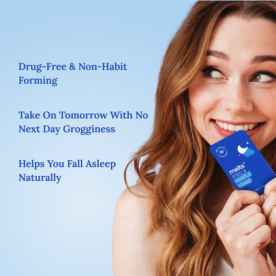 Melatonin 10mg – melts® Restful Sleep with L-Theanine