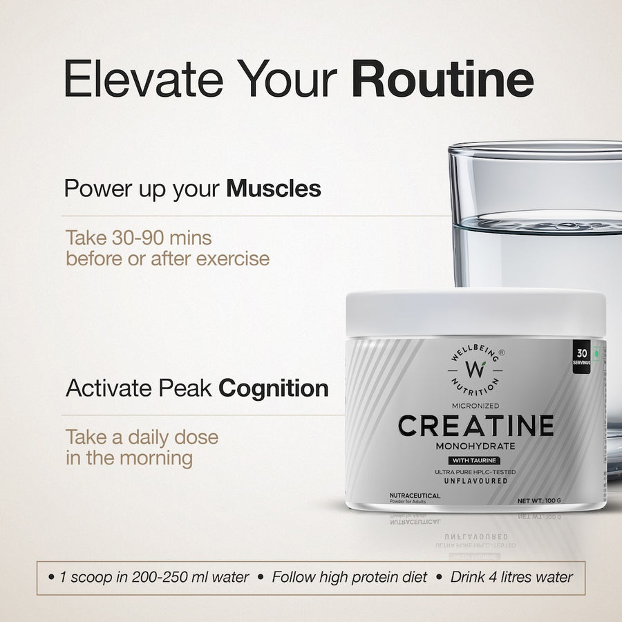 Buy Best Creatine Monohydrate Powder 300mg | HPLC Tested