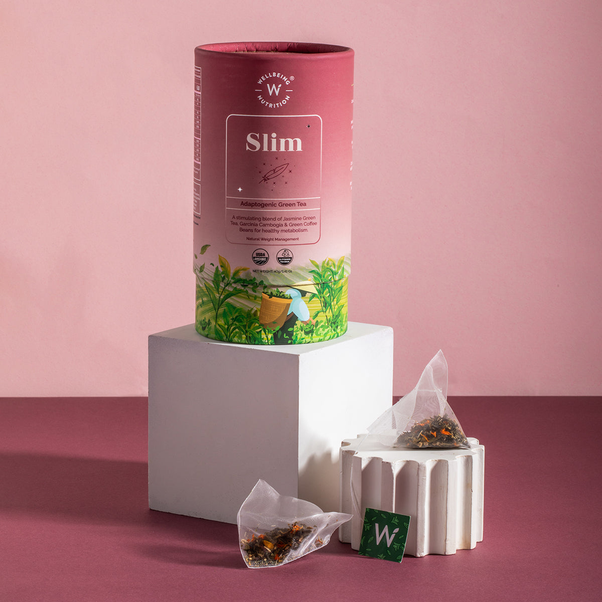 Slim - Adaptogenic Green Tea for Healthy Metabolism | Wellbeing Nutrition