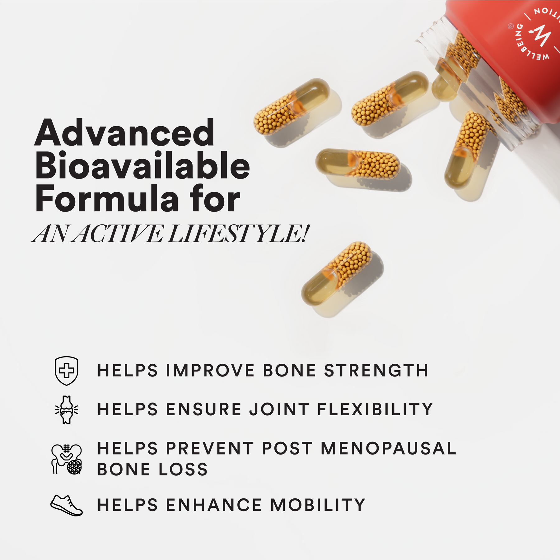 Slow Bone Support Capsules to improve bone and joint strength ...