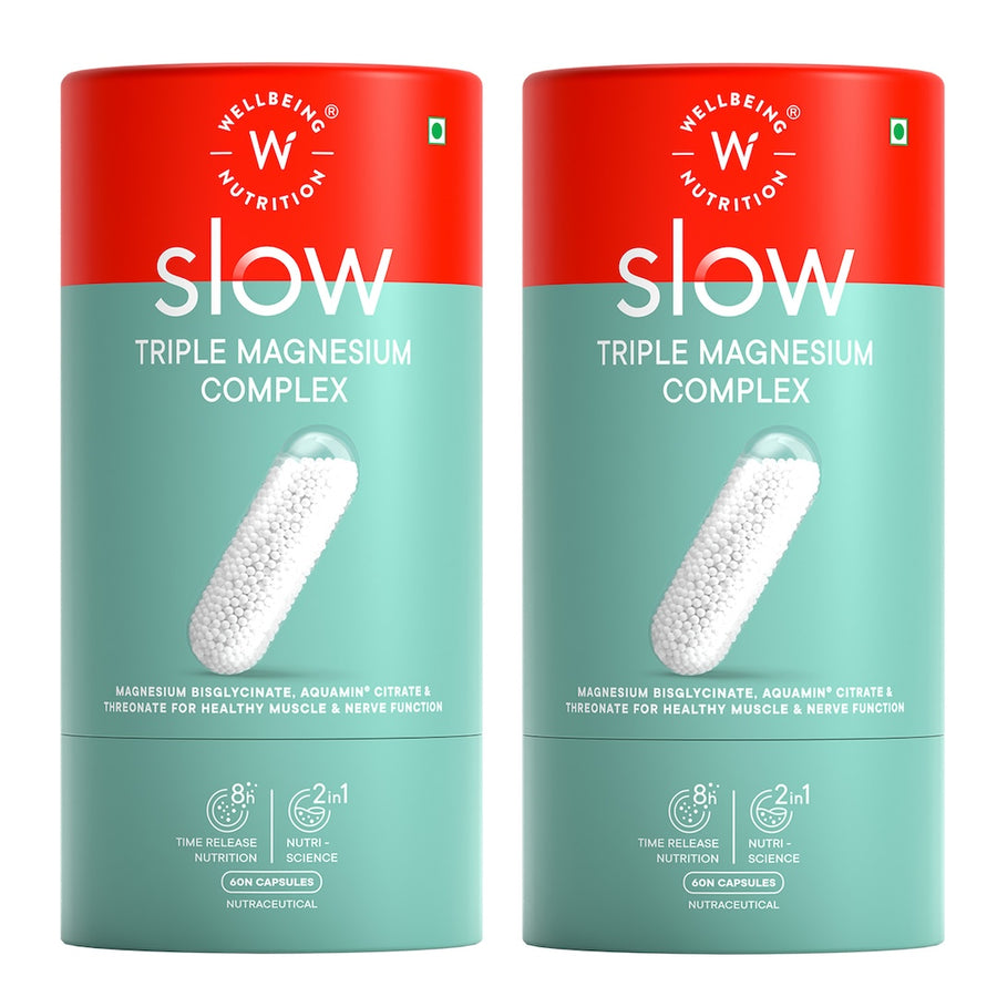 Slow Triple Magnesium Complex Capsules | Wellbeing Nutrition