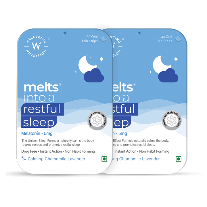 Melatonin 5mg Strips for Sleep | melts® Restful Sleep – Wellbeing Nutrition