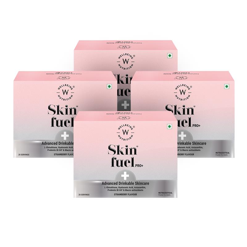 Skin Fuel Pro+ Strawberry Flavor Sachets for Glowing Skin