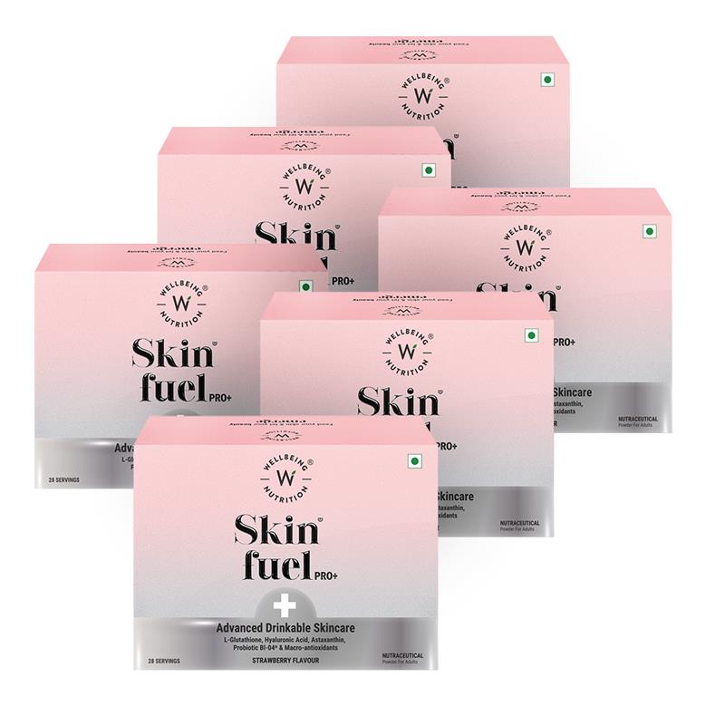 Skin Fuel Pro+ Strawberry Flavor Sachets for Glowing Skin
